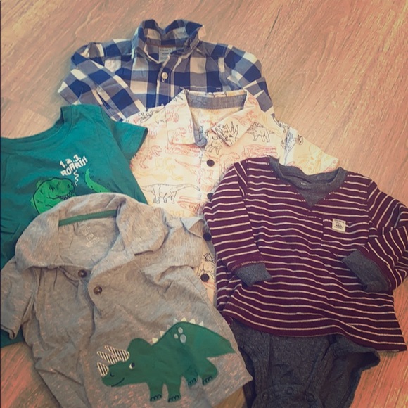 Shirts & Tops | Dinosaur Themed Bundle From Carters And Cat N Jack ...